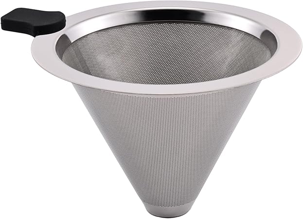 Amazon.com: TaoTaoTse Pour Over Coffee Filter Dripper, Stainless Steel ...