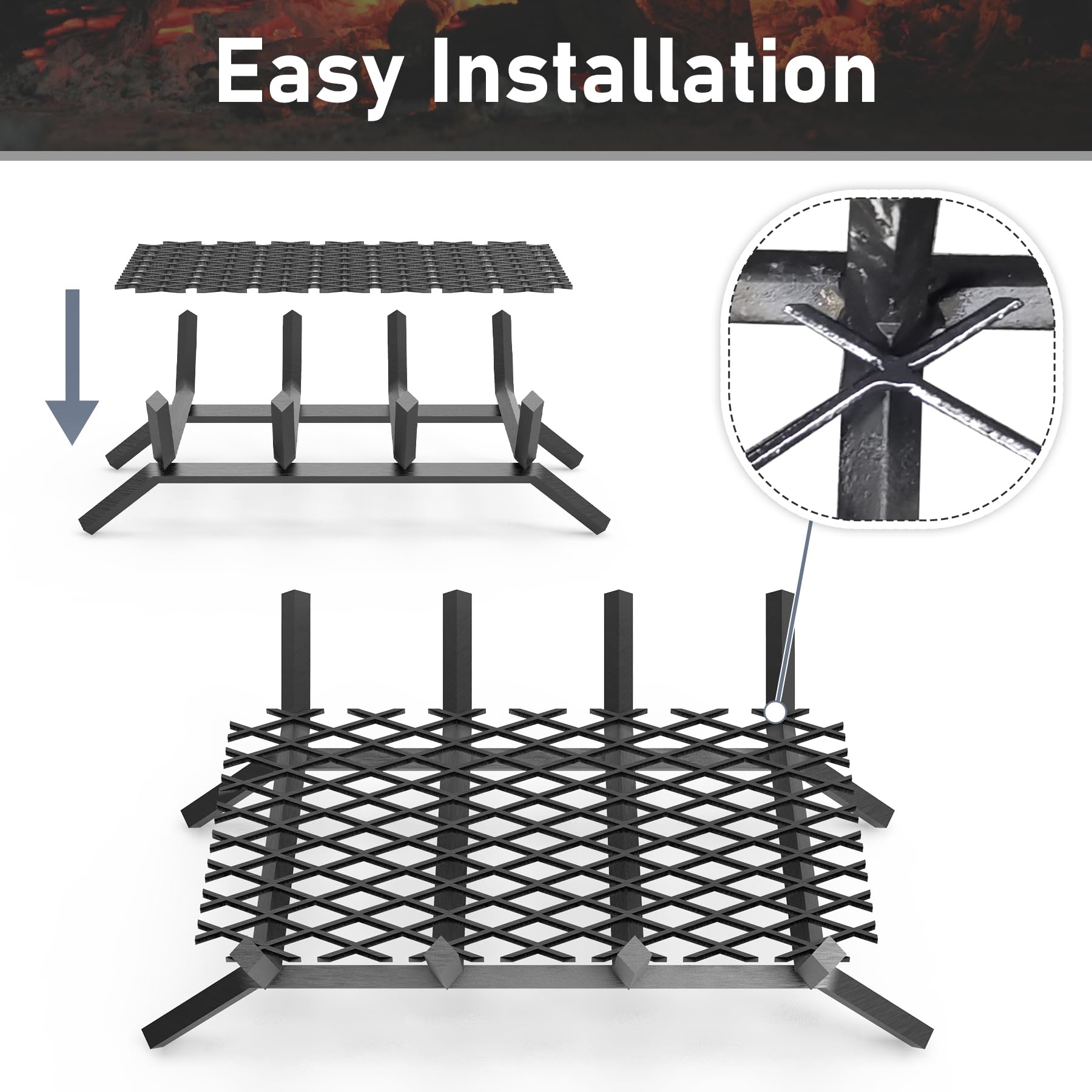 Fireplace Ember Retainer Memrita Ember Retainer 16x10 - Heavy Duty ...
