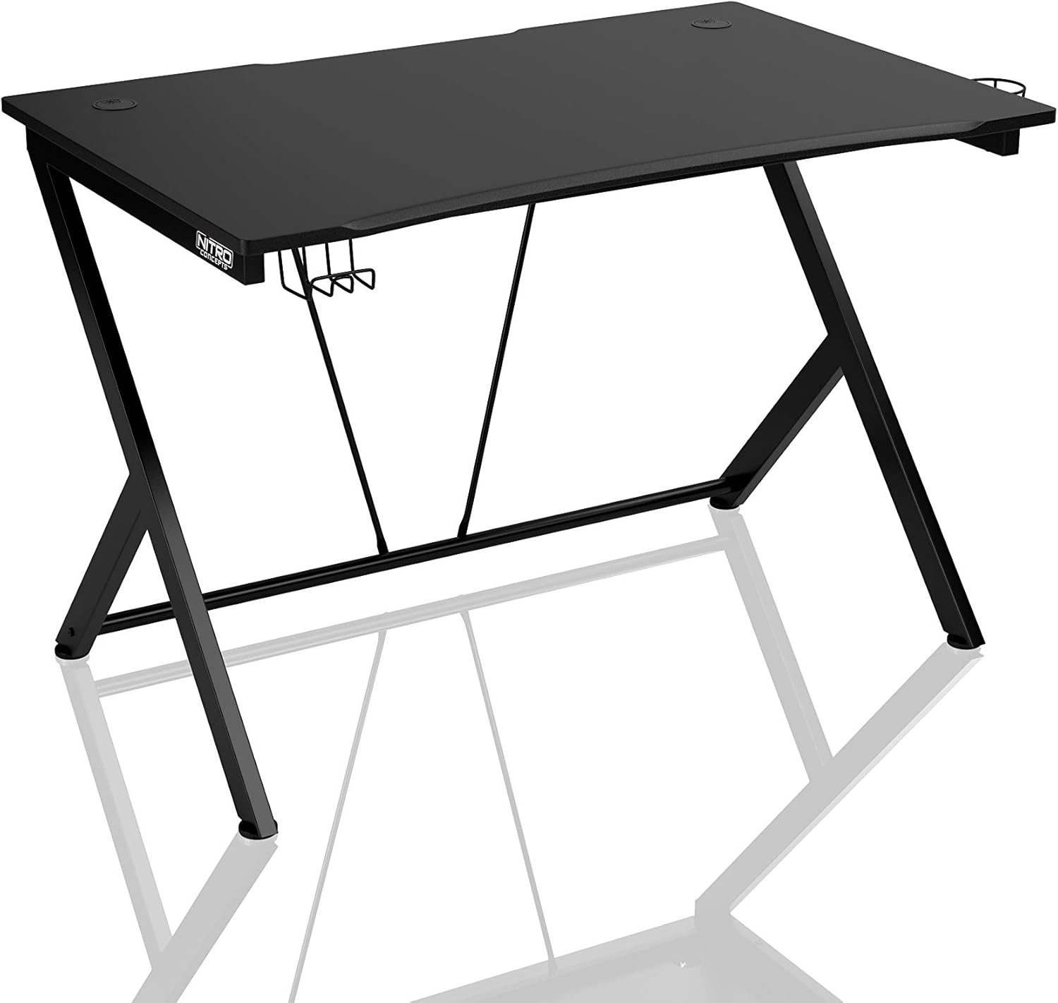 Amazon.com: NITRO CONCEPTS Gaming Desk D12 - Black : Home & Kitchen