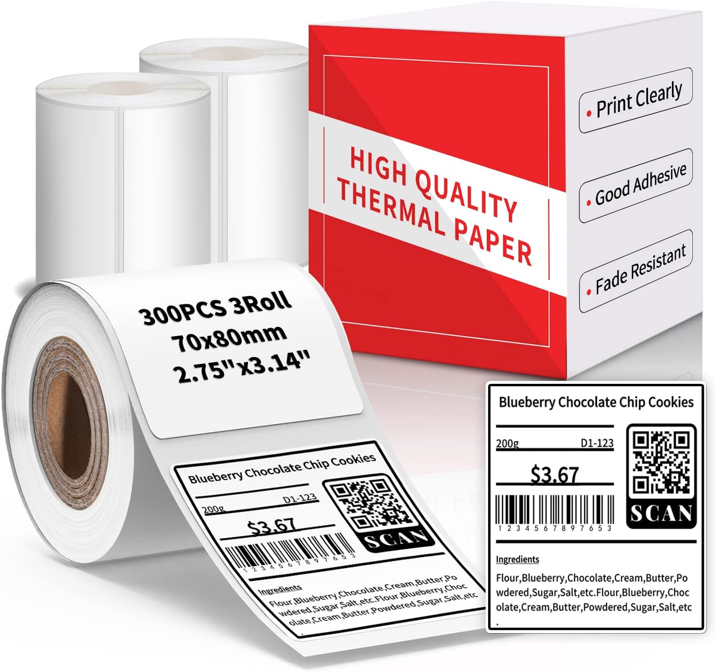  : [3x100pcs]] Phomemo Labels Square Series, " 