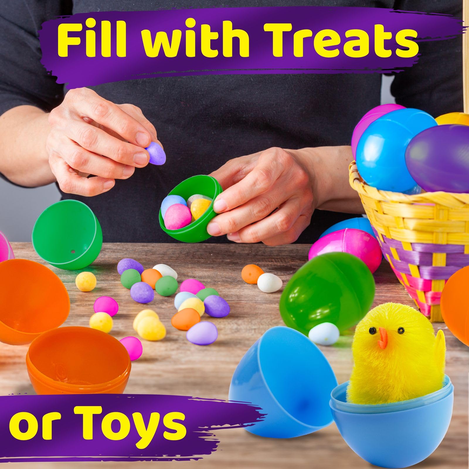 Snapklik.com : Stargo 25 Pack - Easter Eggs 32” Large Plastic Eggs ...