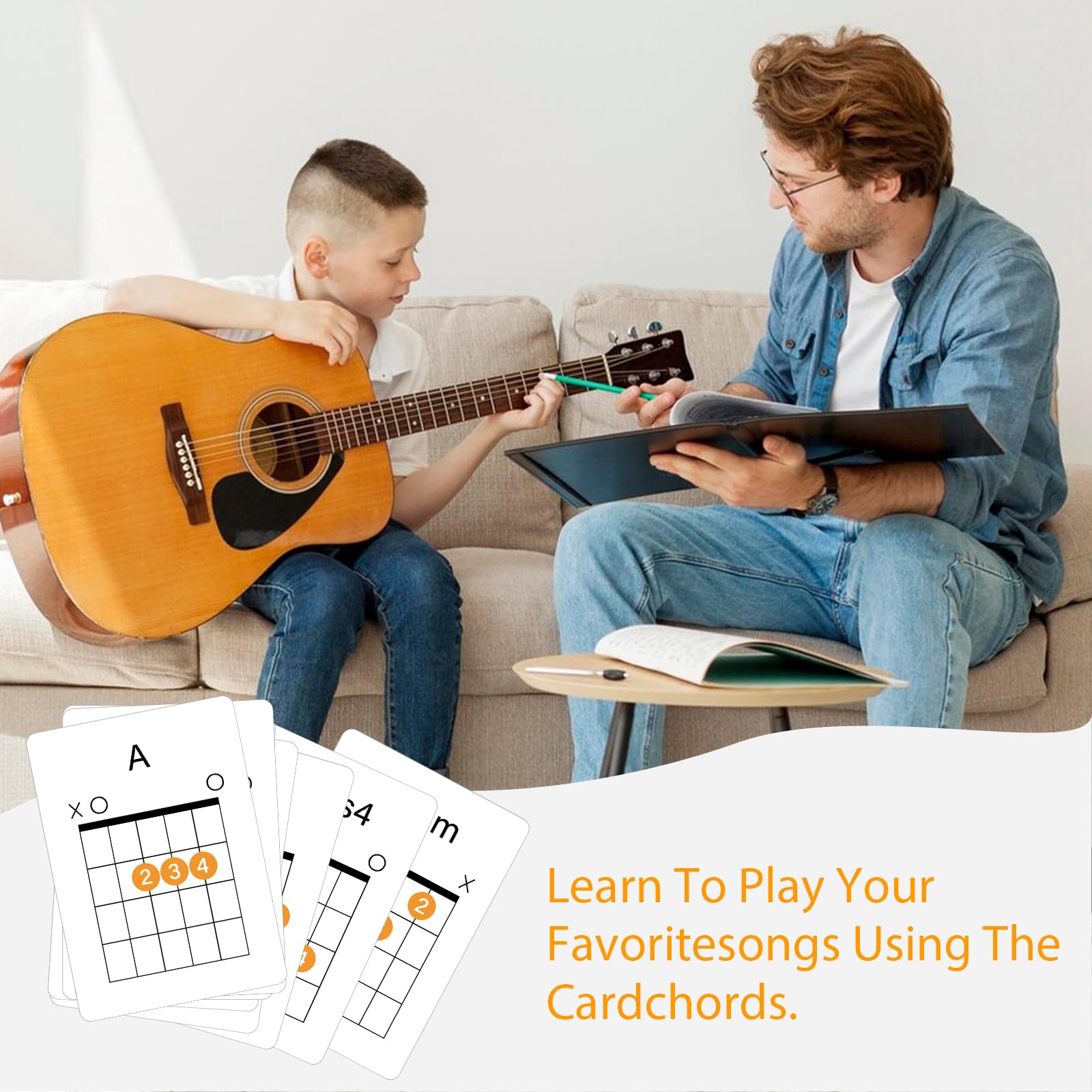 Snapklik.com : Guitar Chord Flashcards And Guitar Chord Chart56Pcs ...