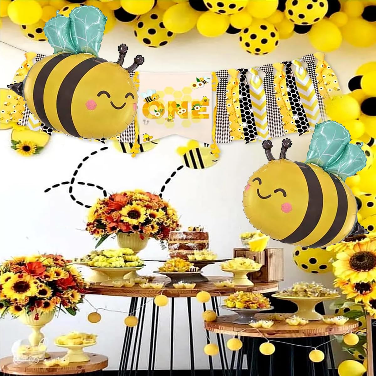 Snapklik.com : Bee Balloons,4 PCS 31 Inch Bee Birthday Party ...