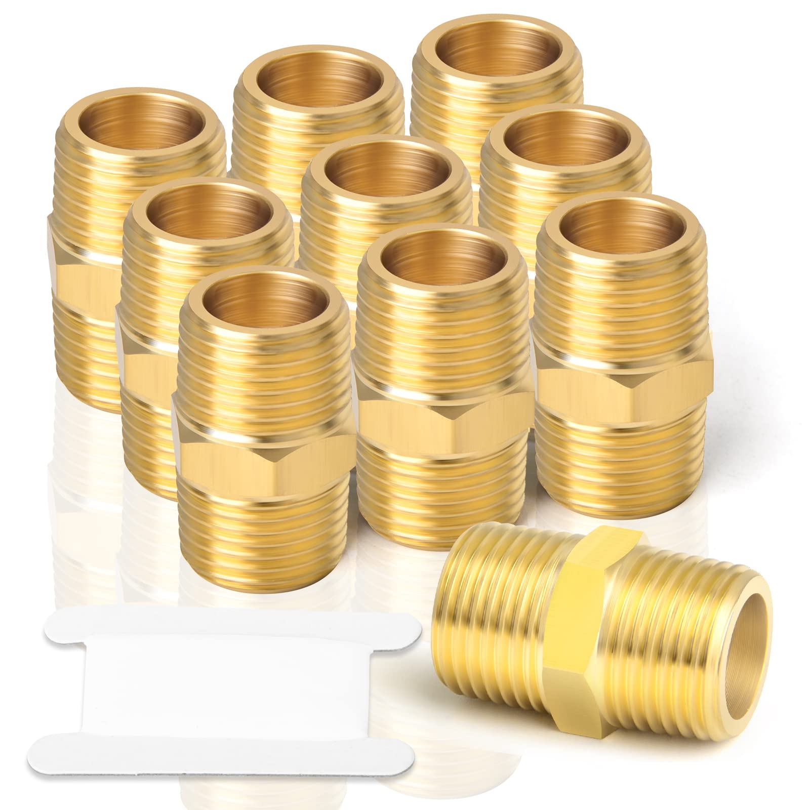 Snapklik.com : TAISHER 10PCS Brass Pipe Fitting Adapter