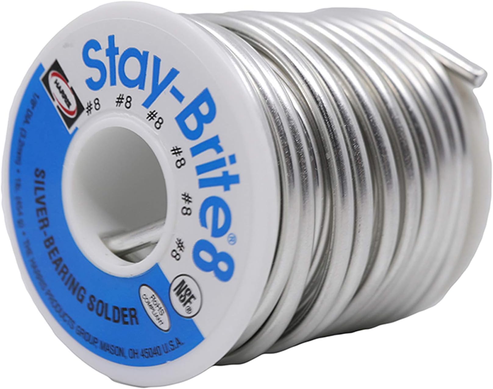Harris Stay Bright #8 Lead Free Silver Bearing Solder, 1/8" x 1 lb ...