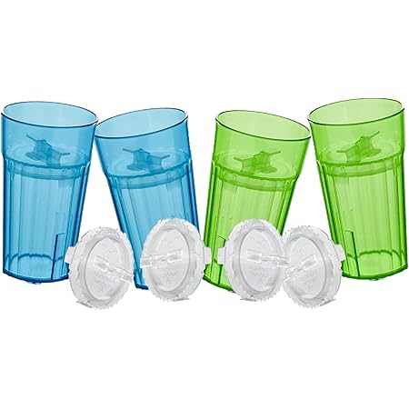 Amazon.com : Reflo Smart Cup (Blue & Green 4-Pack) Open Training Cup ...