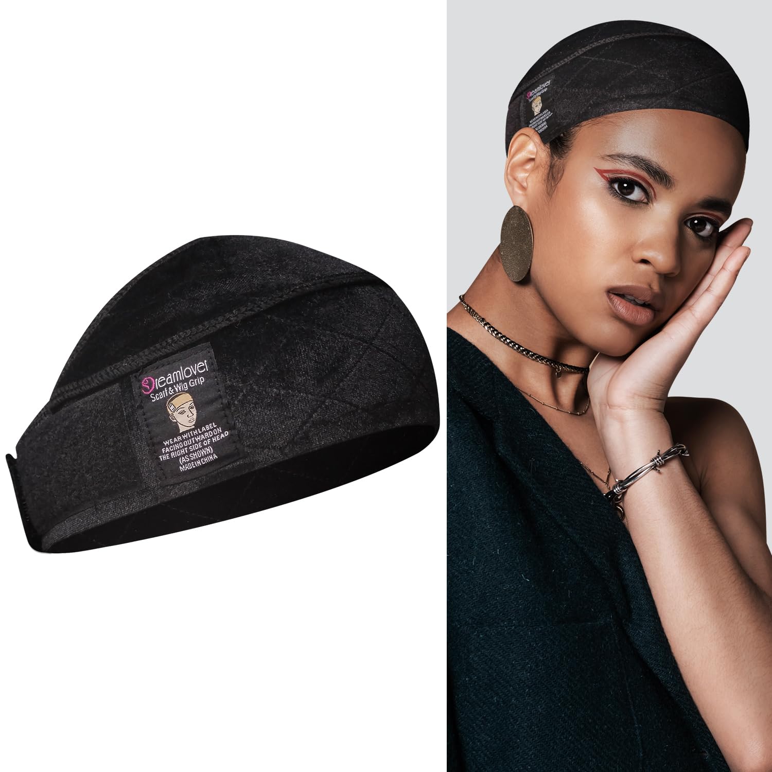 Amazon.com : Dreamlover Wig Grip Band for Lace Front Wigs, Black, 1 ...