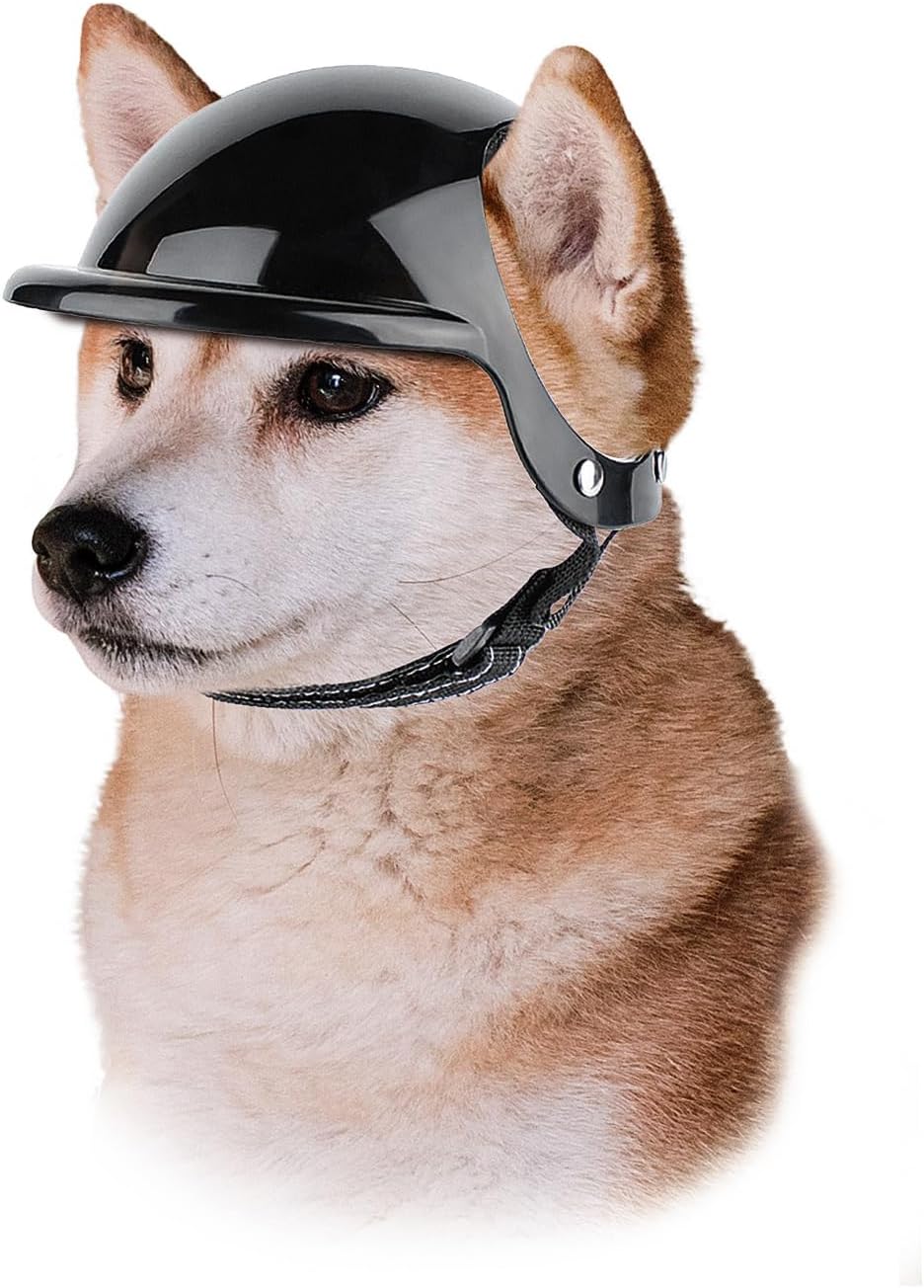 Amazon.com : Enjoying Dog Helmet with Ear Holes Safety Sport Dog Helmet ...