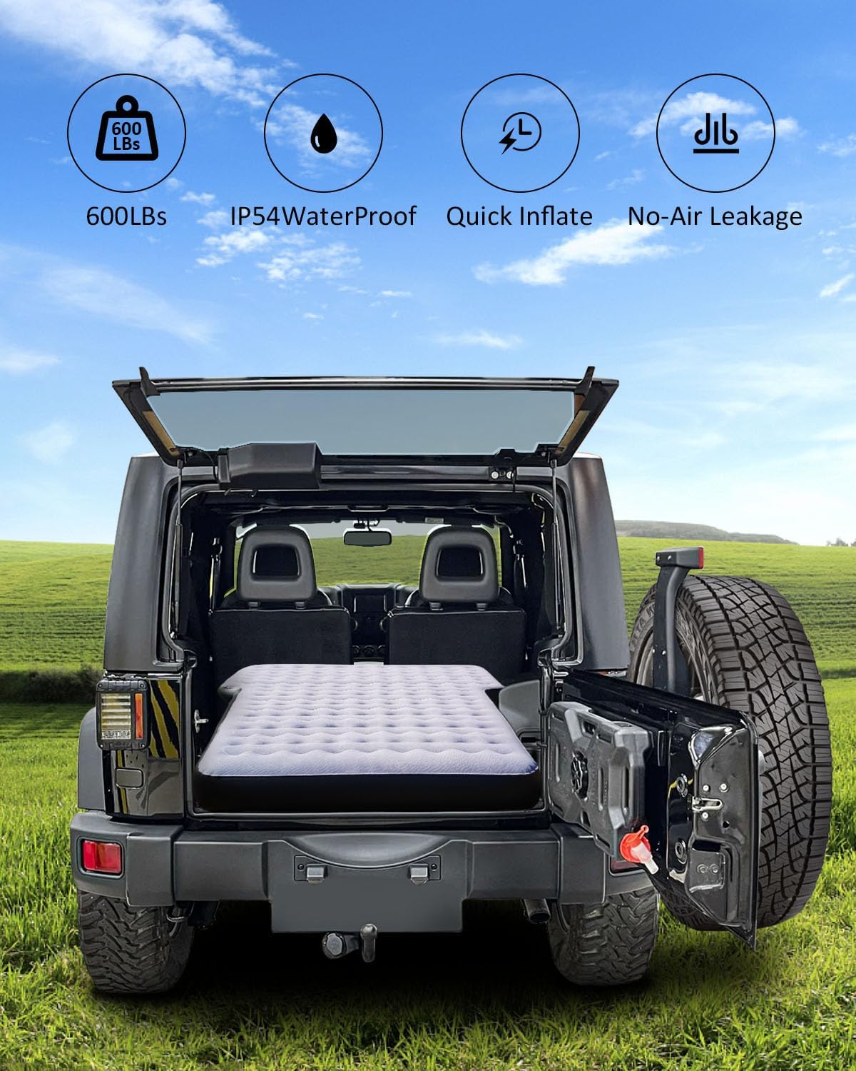 Snapklik.com : MIROZO SUV Air Mattress Bed Ultra Thick For Jeep, Truck ...