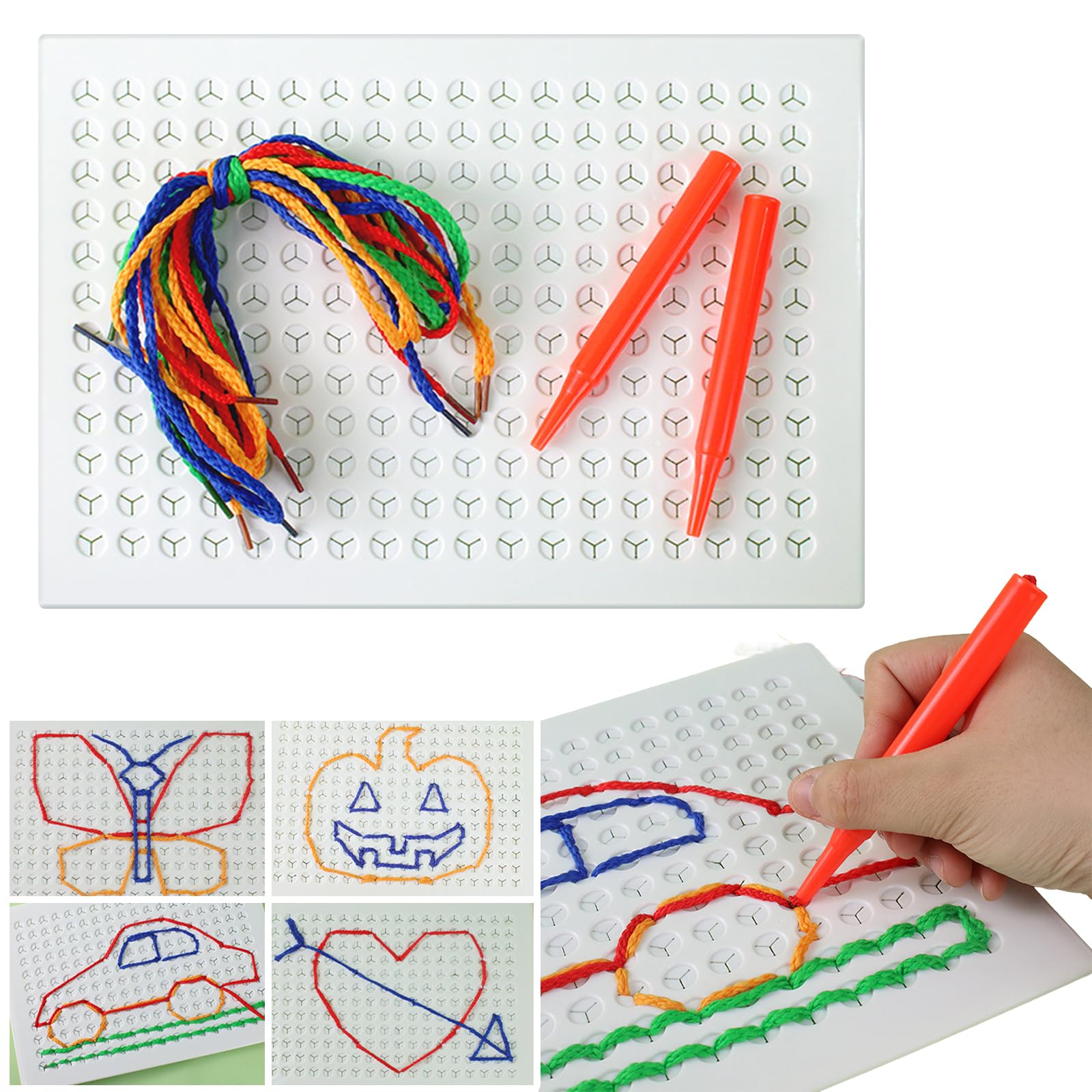Amazon.com: DIY Children's String Weaving Drawing Board, Weaving DIY ...