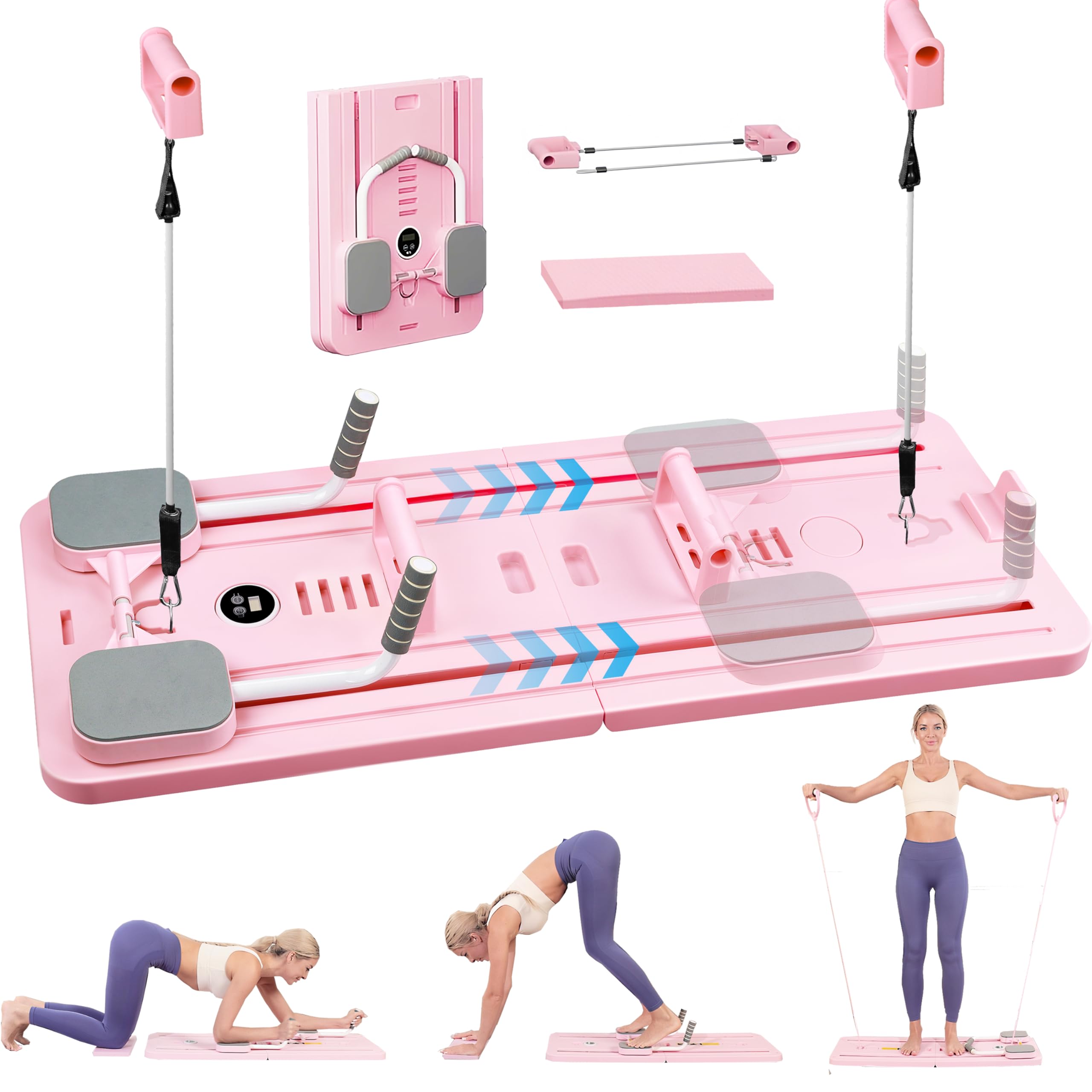 2024 New Foldable Pilates Board, Portable Abs Machine, Full Body ...