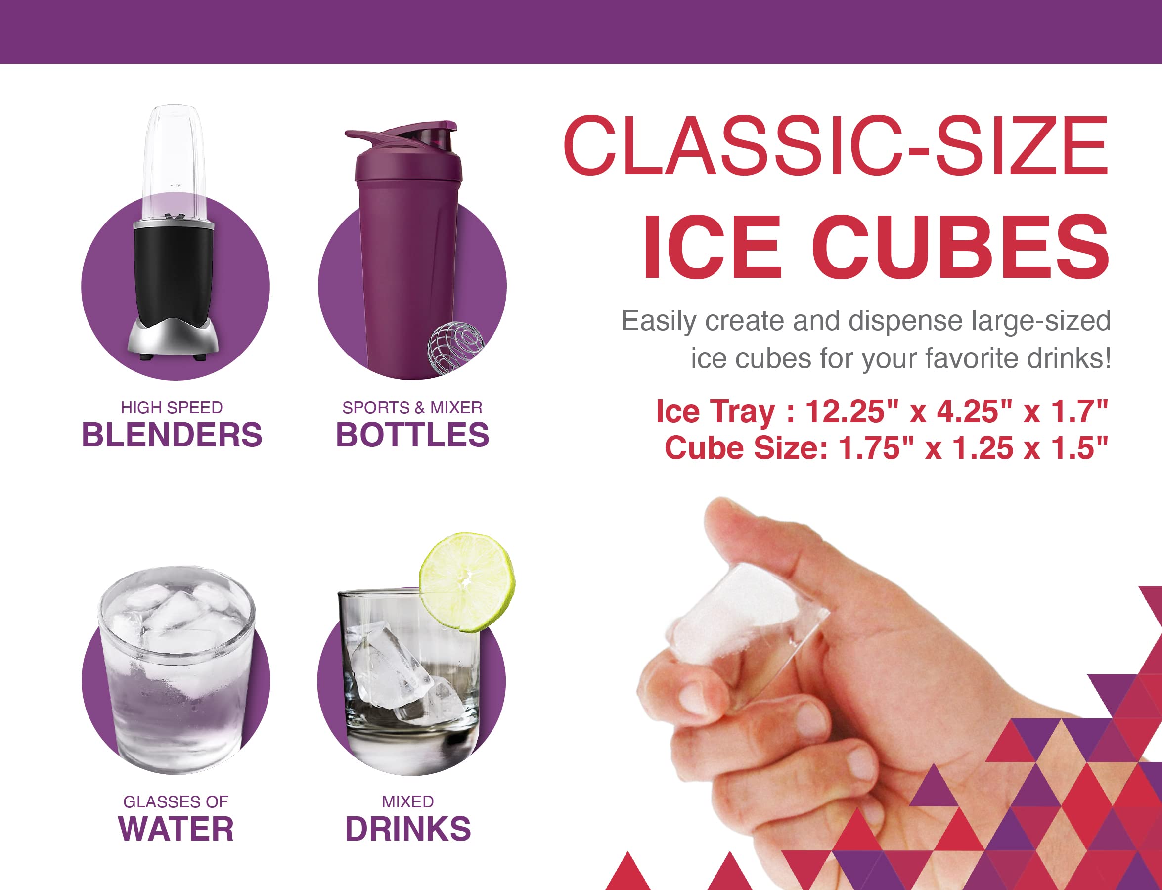 Snapklik.com : Arrow Home Products Plastic Ice Cube Trays For Freezer ...