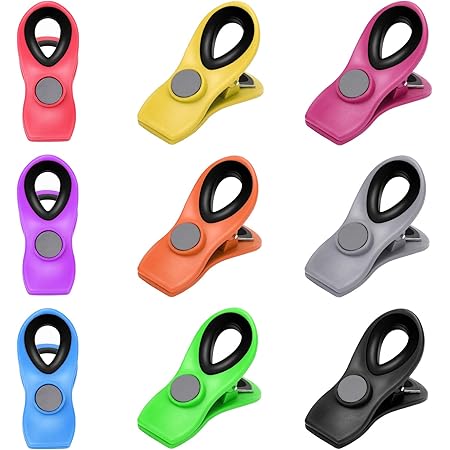 Amazon.com: Kizmos Magnetic Multipurpose Bag Clips, Set of 7 ...