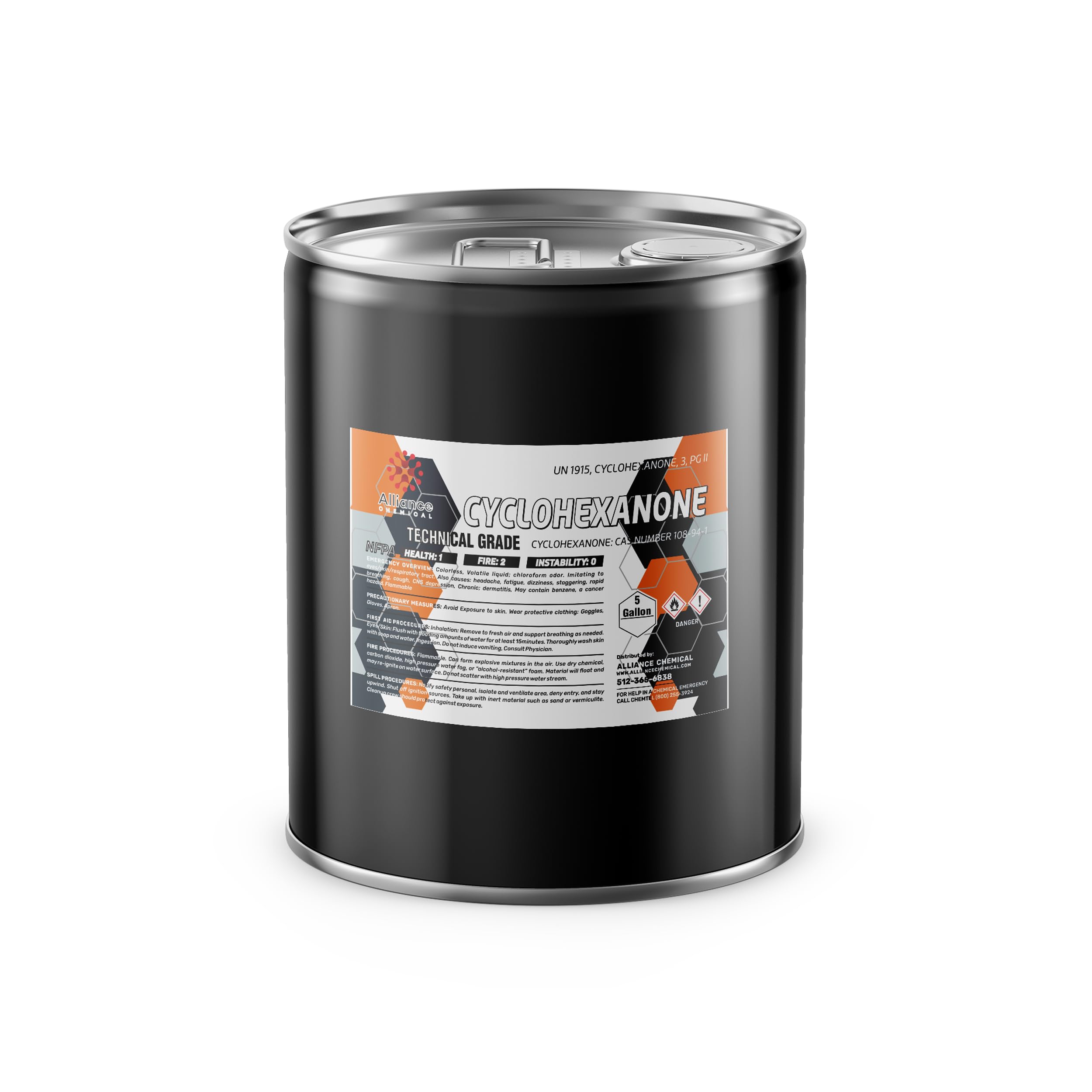 Amazon.com: Cyclohexanone Technical Grade - 5 Gallon - Solvent ...