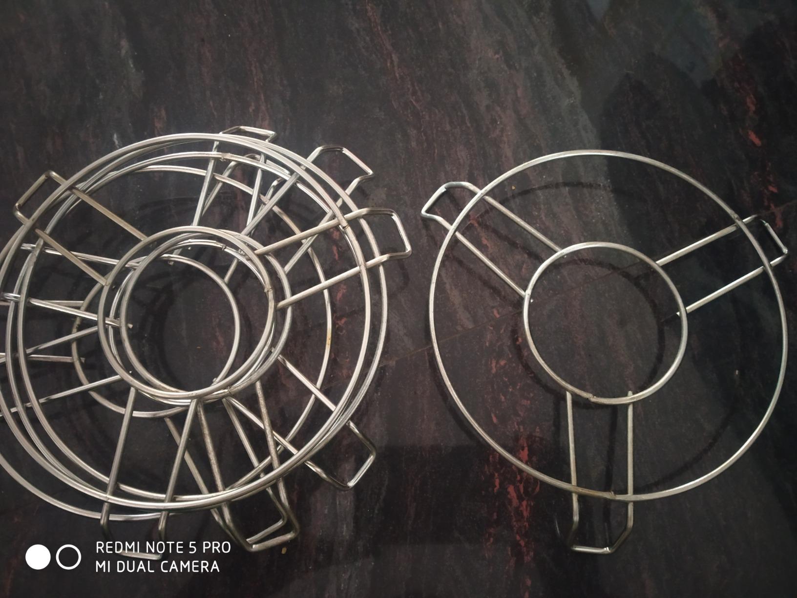 TIARA - Sun Stainless Steel Round Table Ring Set, Hot Pot Stand, Trivet ...