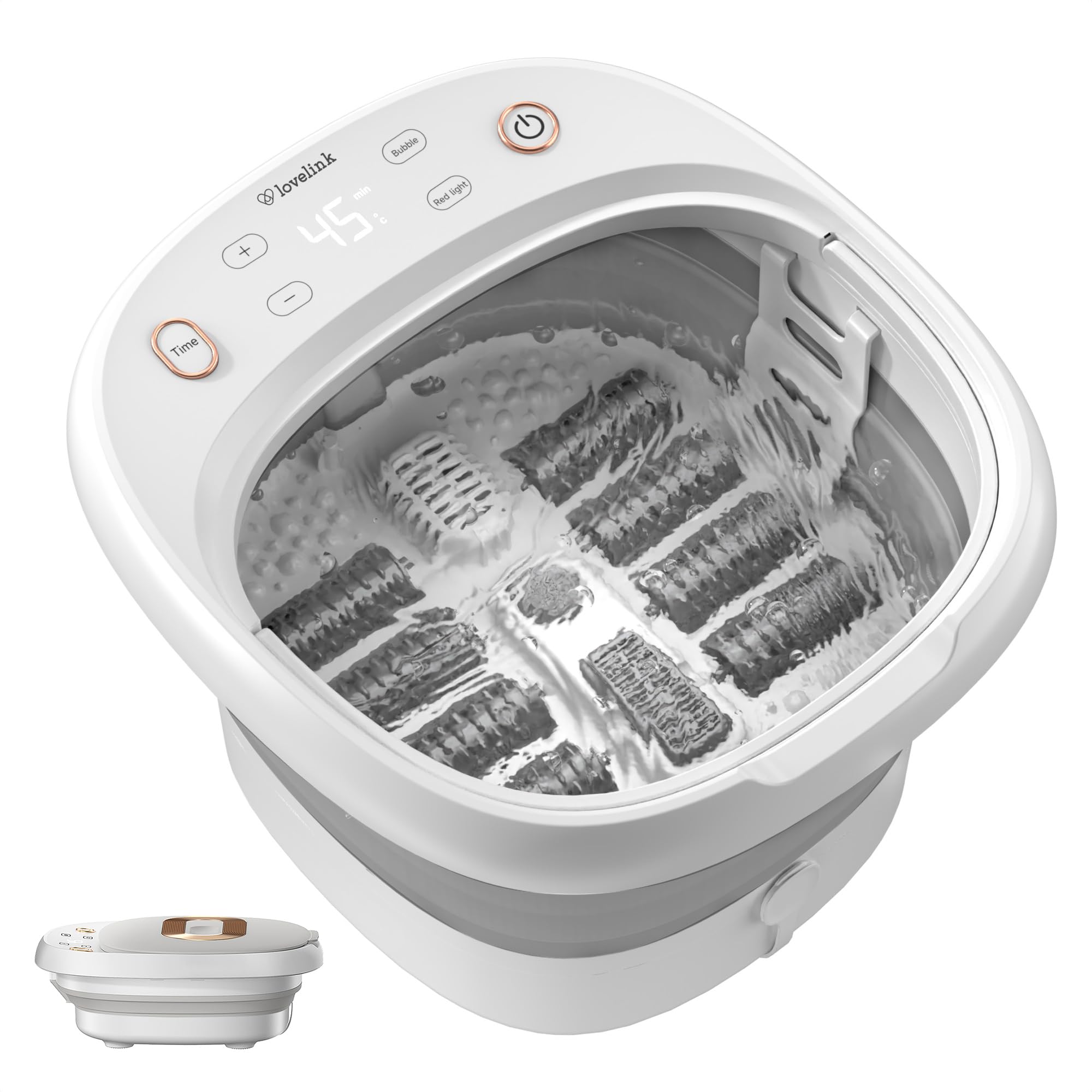 Amazon.com: lovelink Collapsible Foot Spa with Heat, Red Light ...