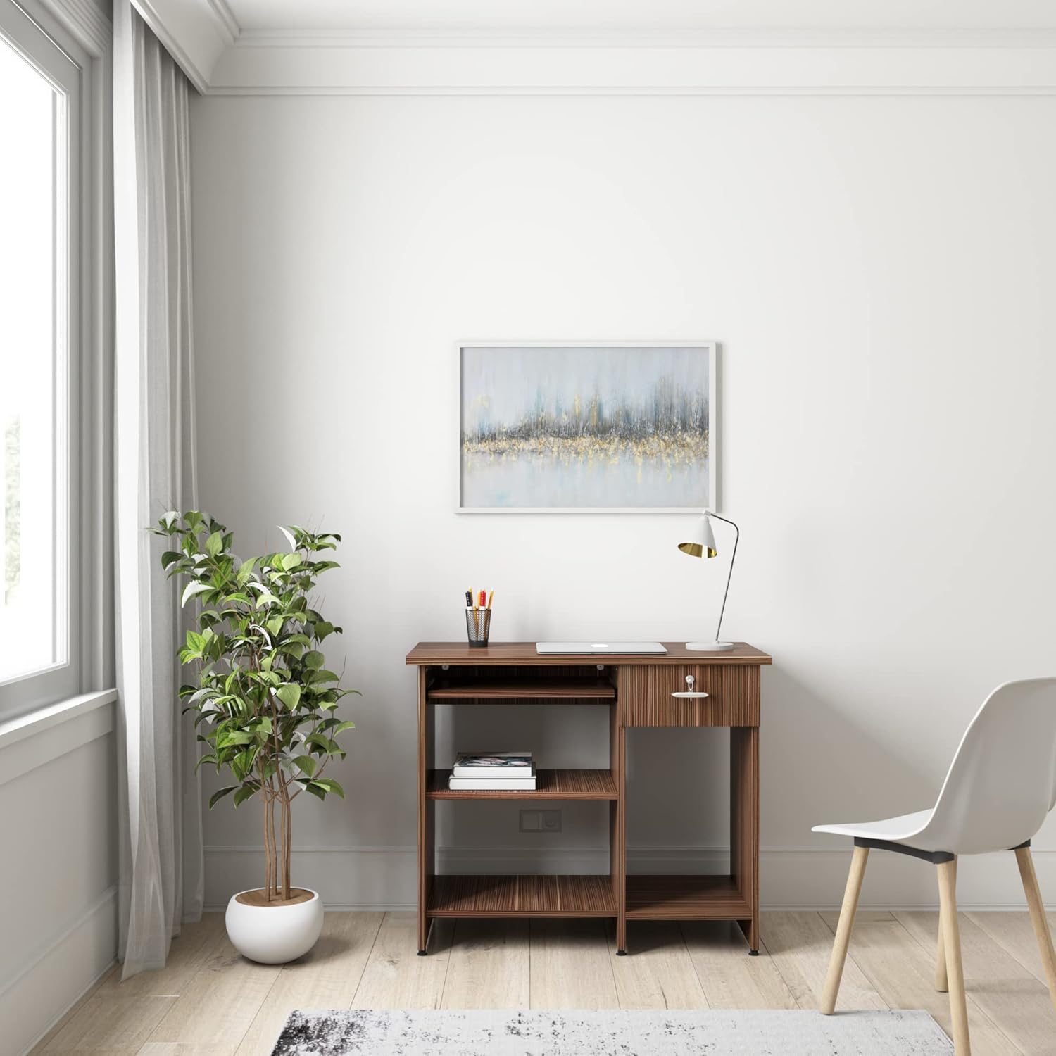 Amazon Brand - Solimo Odeon Engineered Wood Computer Table (Cairo ...