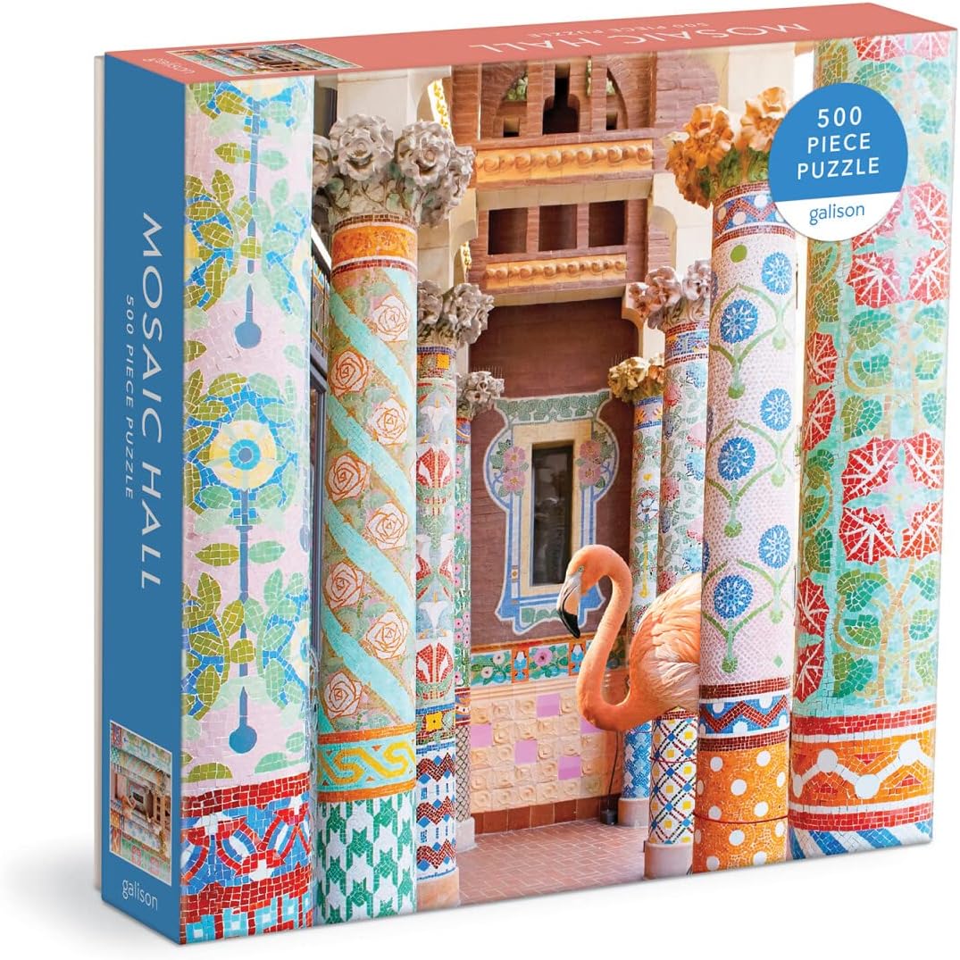 Amazon.com: Galison Mosaic Hall 500 Piece Puzzle from Galison - 500 ...