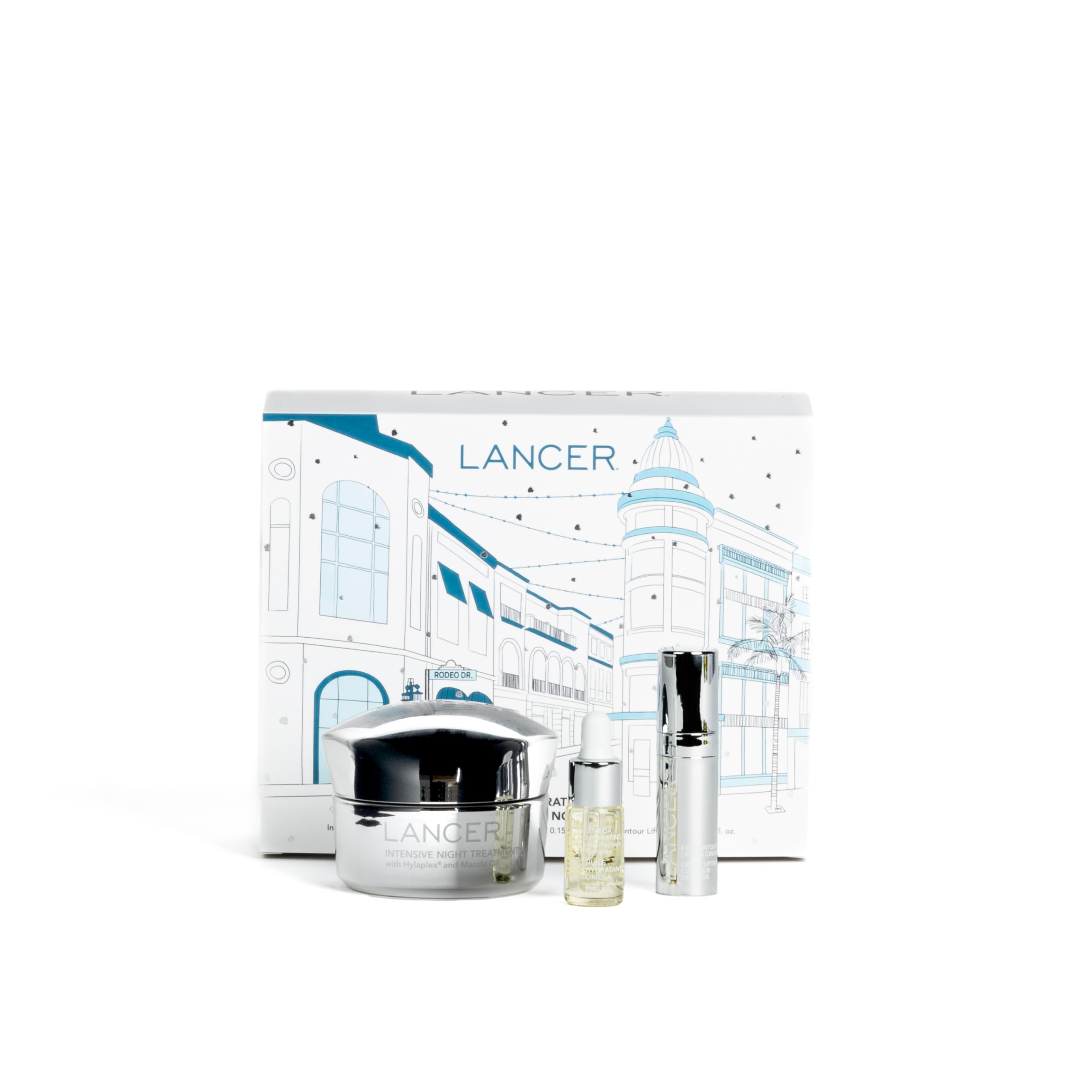 Amazon.com : Lancer Skincare Set: Overnight Hydration Trio Holiday Kit ...