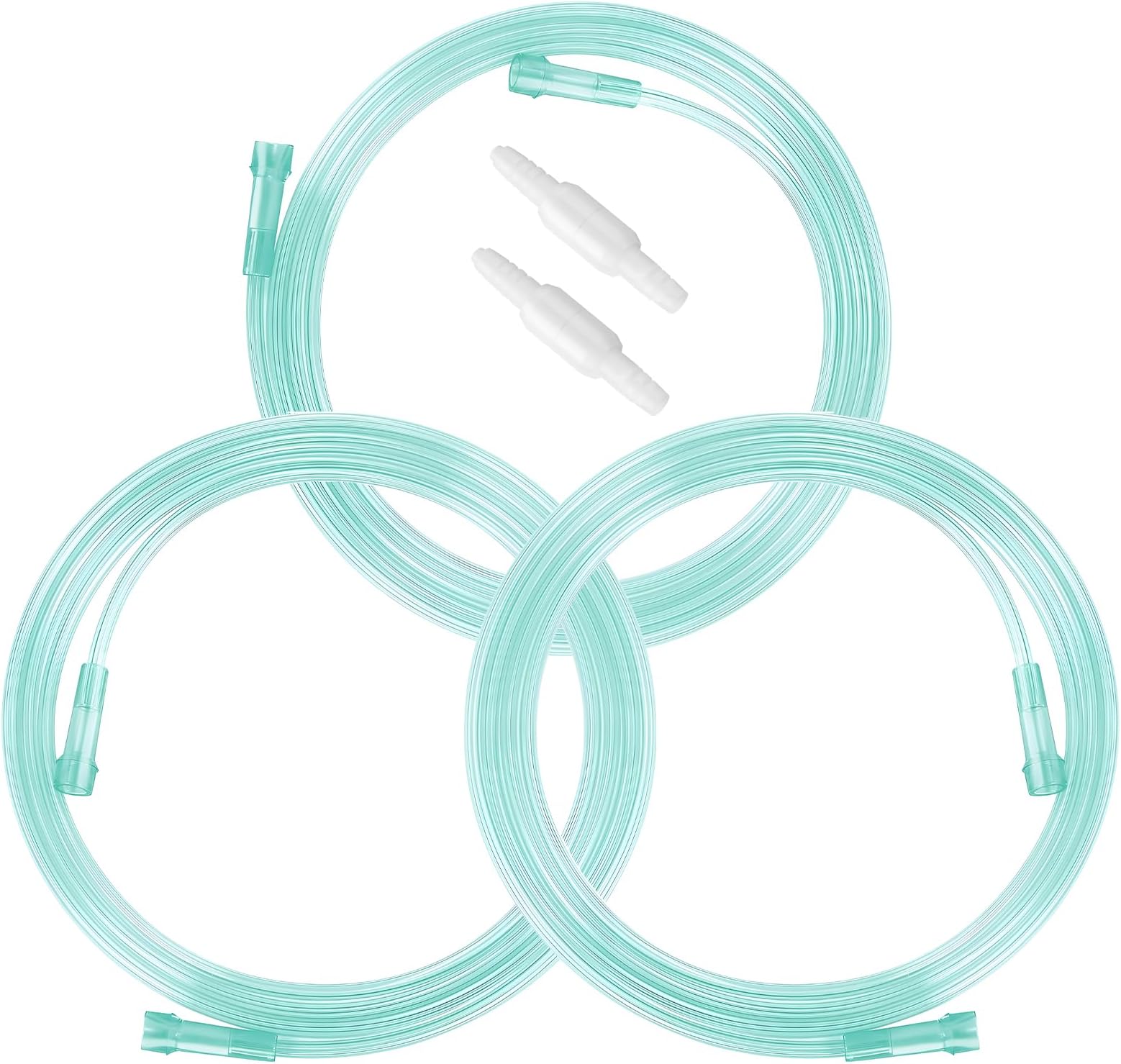 Amazon.com: 2pk 50Ft Green Oxygen Supply Tubing with Swivel Connectors ...