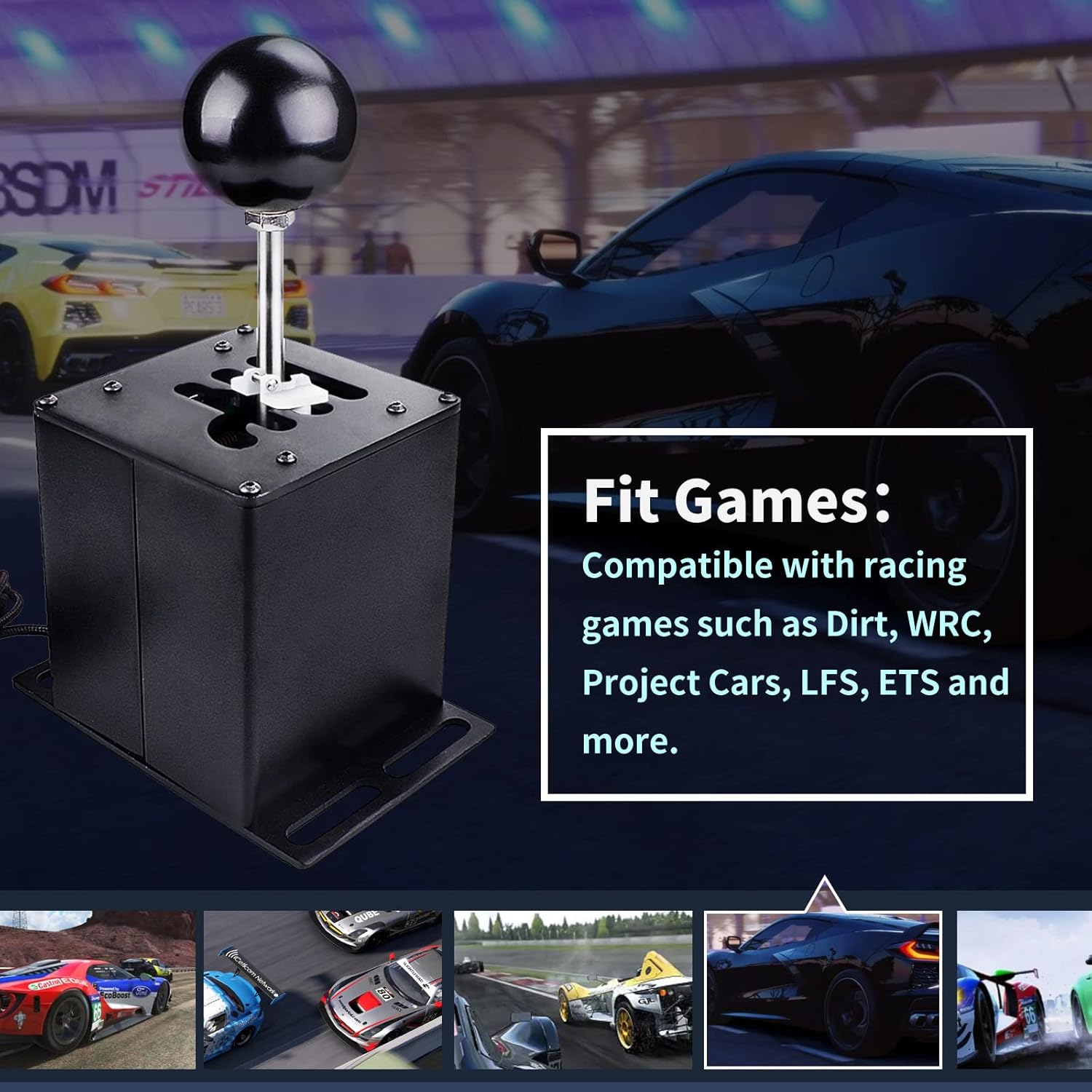 RASTP PC USB Simulator Shifter, Compatible with Logitech G29 G27 G25 ...