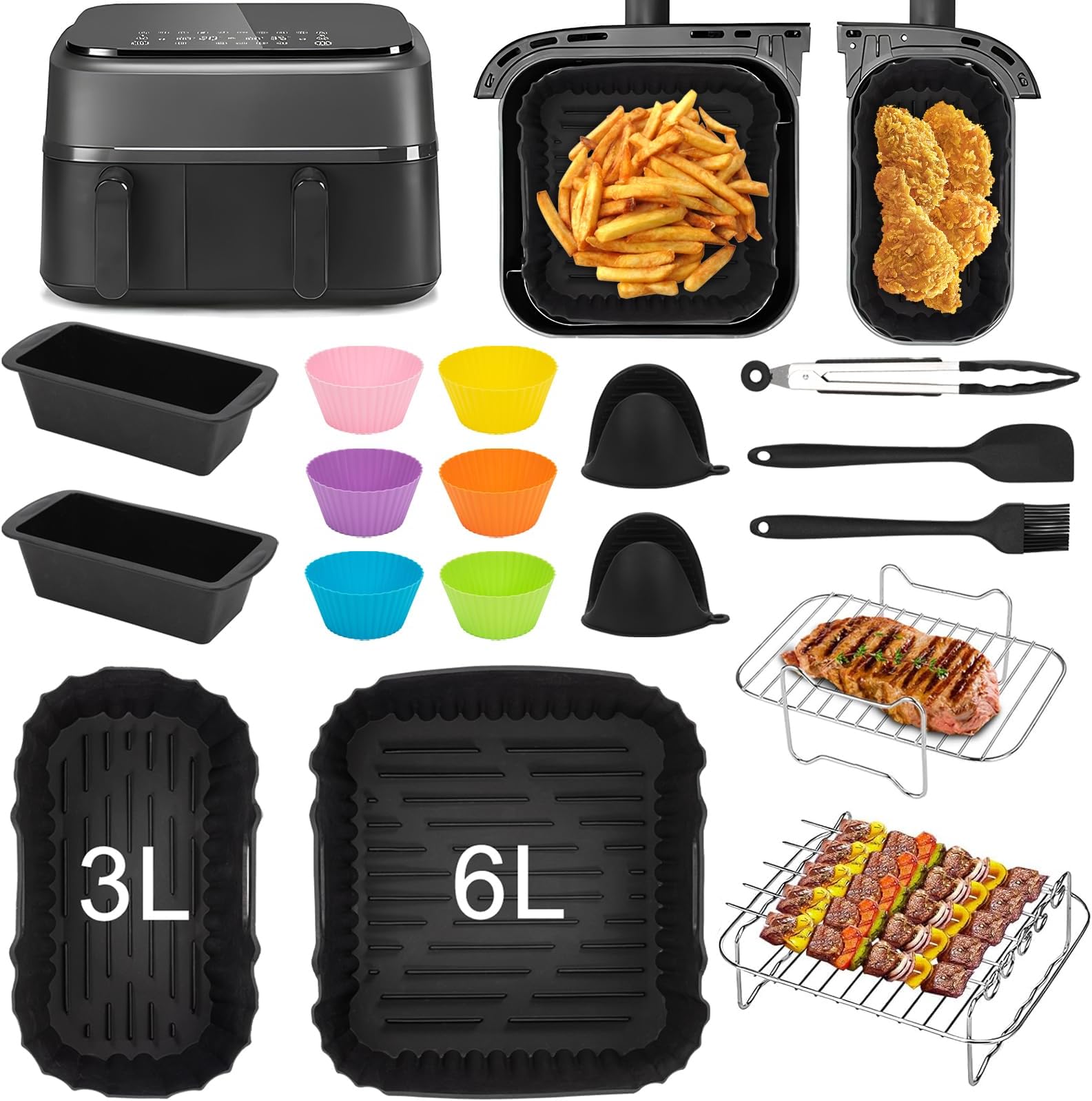 Accessoires Airfryer pour Philips Airfryer Dual Basket 3000 Series ...