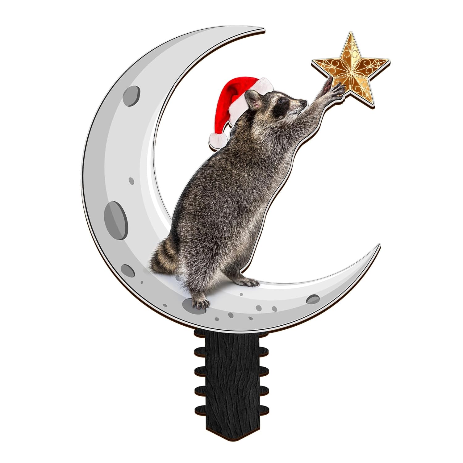 Amazon.com: Raccoon Tree Topper, Raccoon Christmas Tree Topper and The ...
