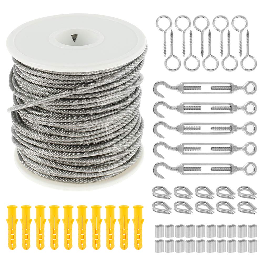 Stainless Steel Wire Rope 304, Marine Grade Cable Railing Kit, Aircraft ...