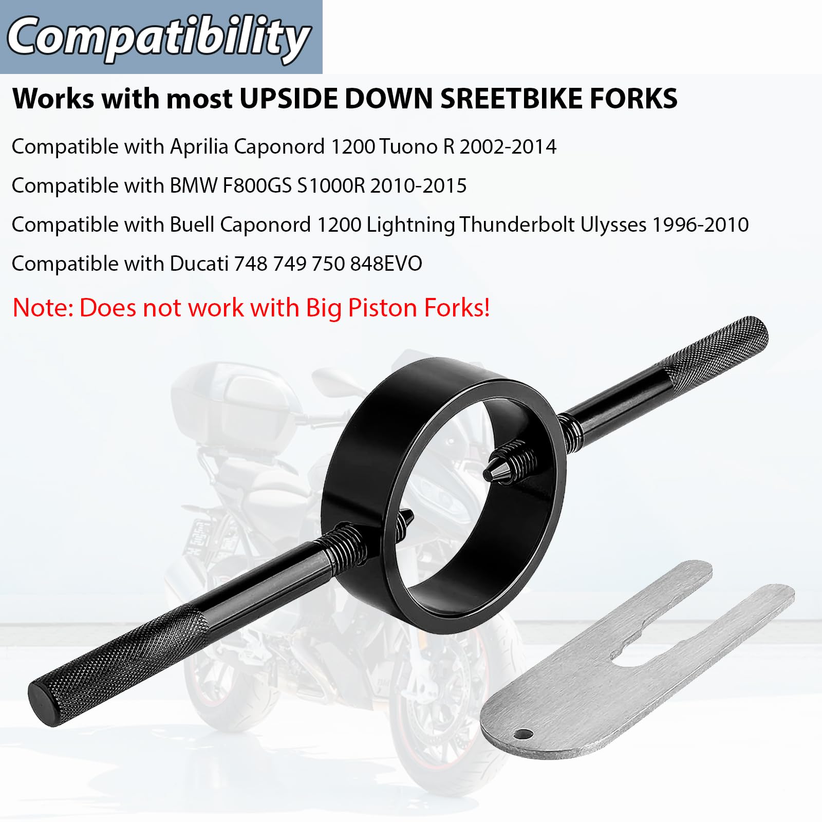 Snapklik.com : Universal Motorcycle Fork Spring Compressor Tool Fork ...