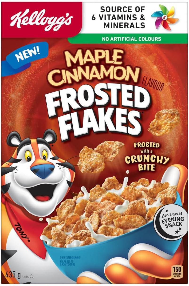 Amazon.com: Kellogg's Frosted Flakes Glazed Donut Holes Breakfast ...