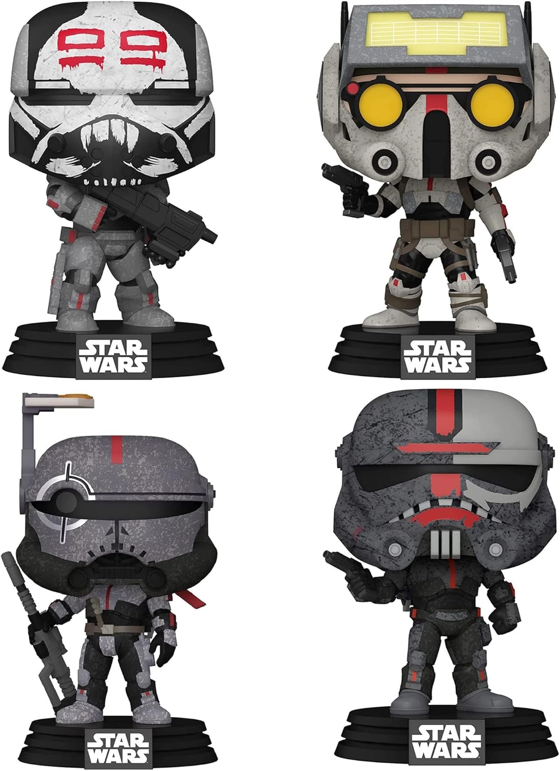 Amazon.com: Funko Star Wars: POP! Bad Batch Collectors Set - Hunter ...