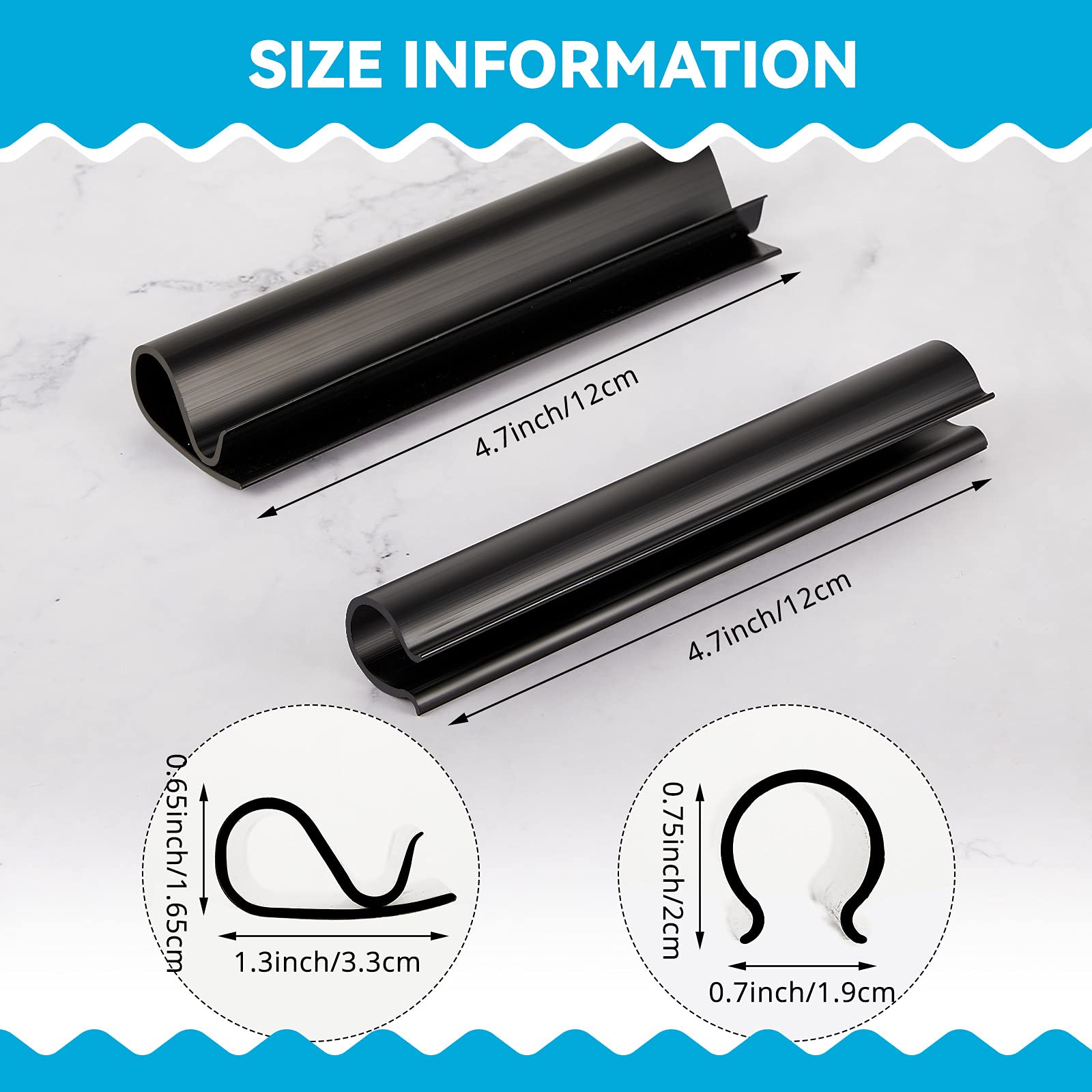 Maitys 30 Pieces Pool Cover Clip Swimming Pool Cover Clip Winter Cover ...