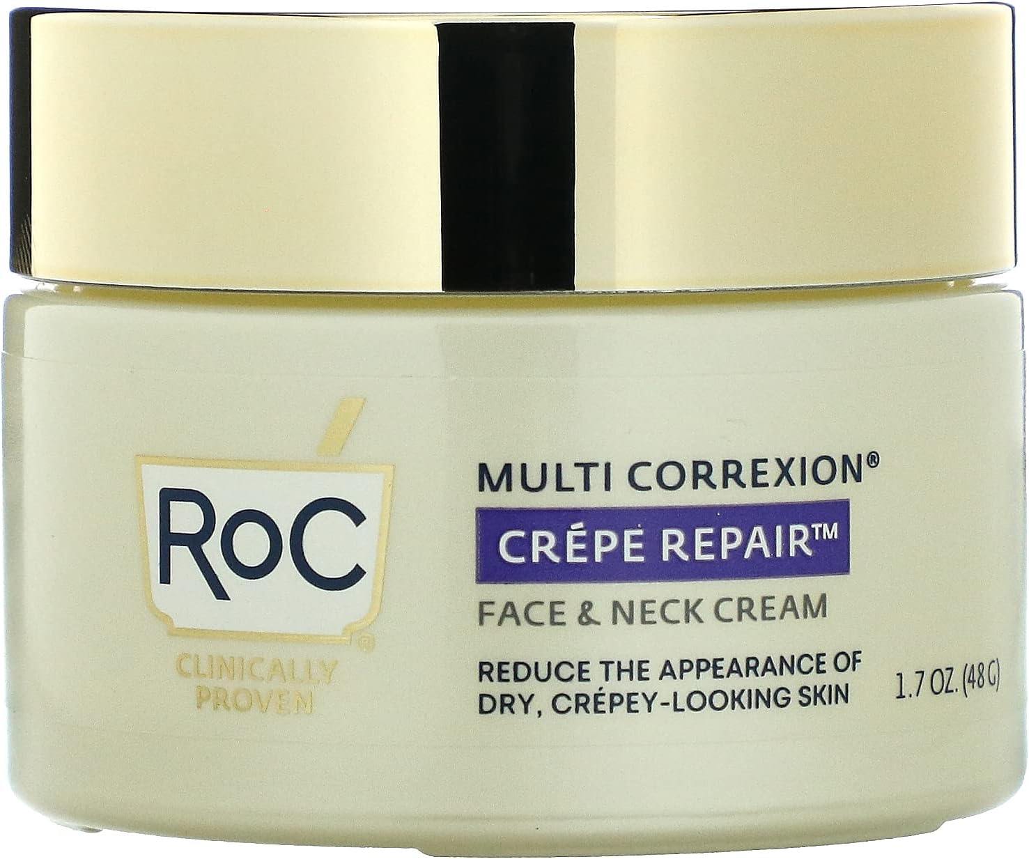 Amazon.com: RoC Multi Correxion, Crepe Repair, Face & Neck Cream, 1.7 ...