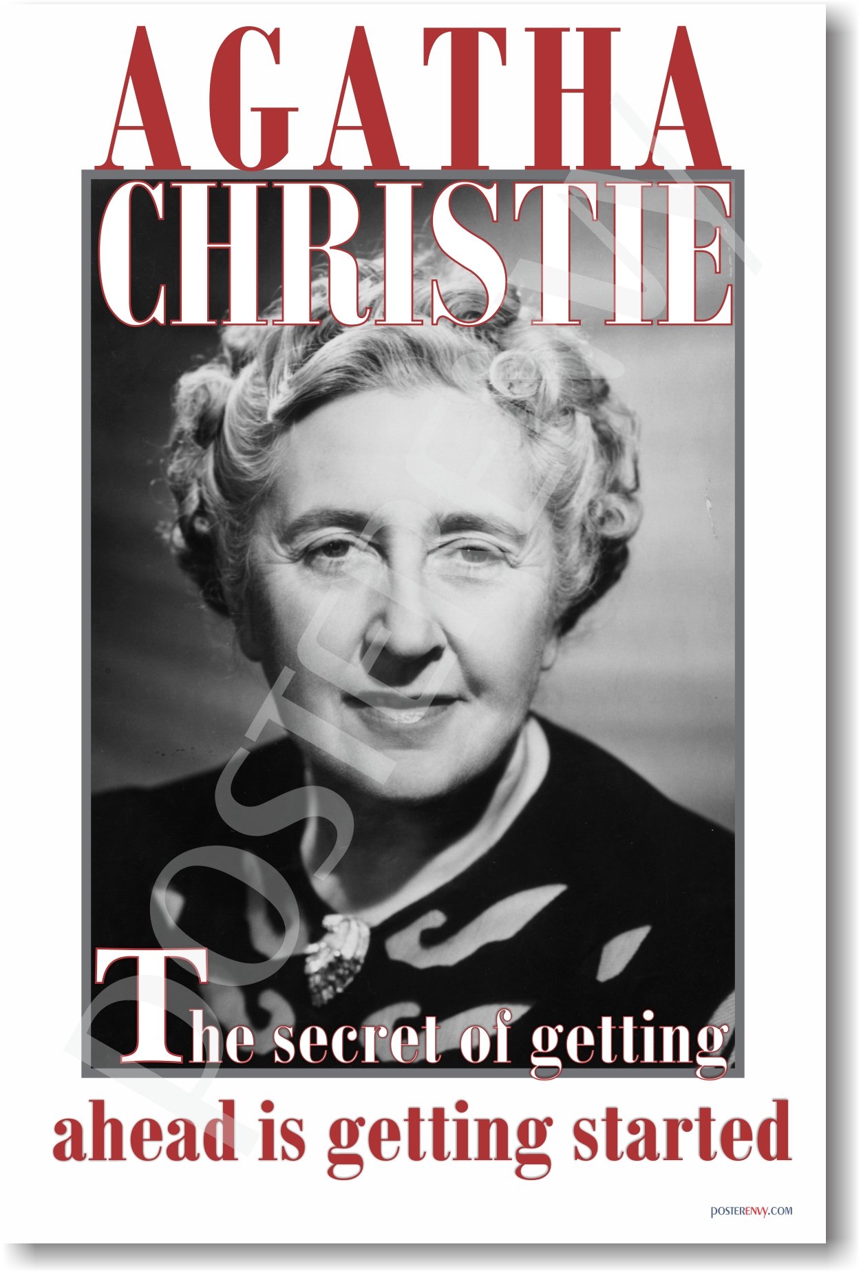 Amazon.com: Agatha Christie - "The Secret of Getting Ahead..." - NEW ...