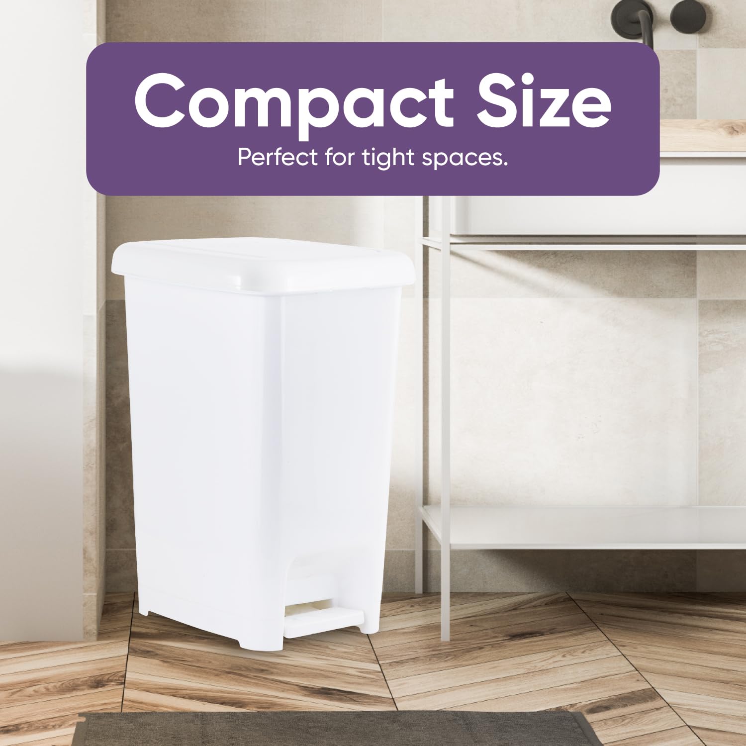 Snapklik.com : Superio Slim Trash Can