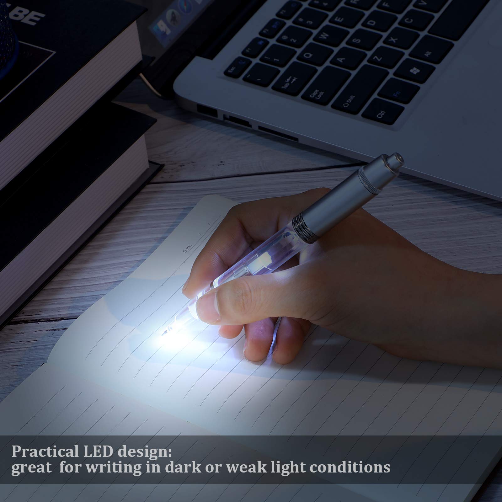 Snapklik.com : Zonon 16 Pieces Lighted Tip LED Pen Penlight Writing ...