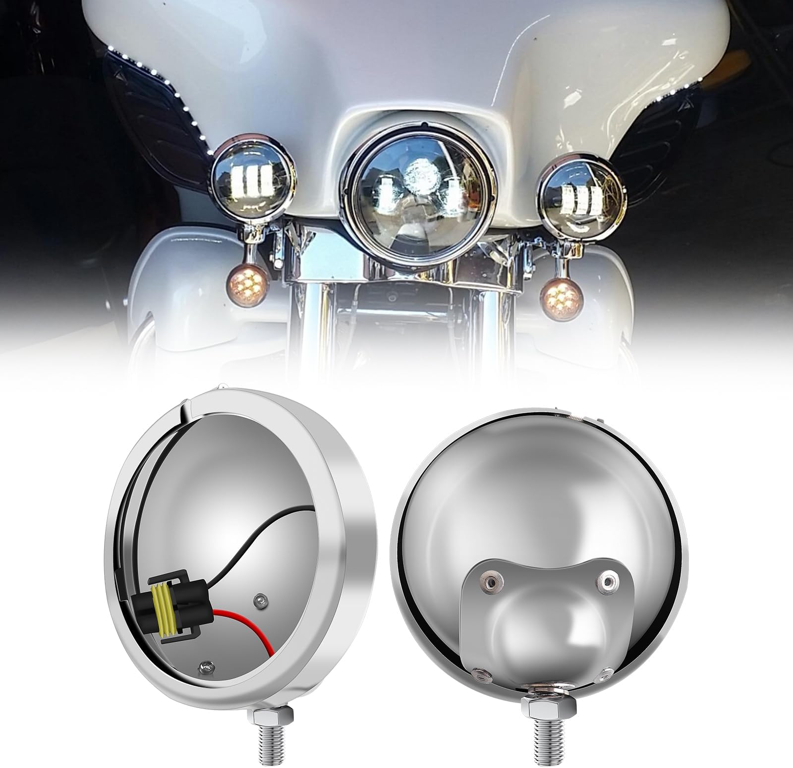 Amazon.com: GLOBLED 4.5 Inch Led Fog Light Housing Passing Lamps Bucket ...