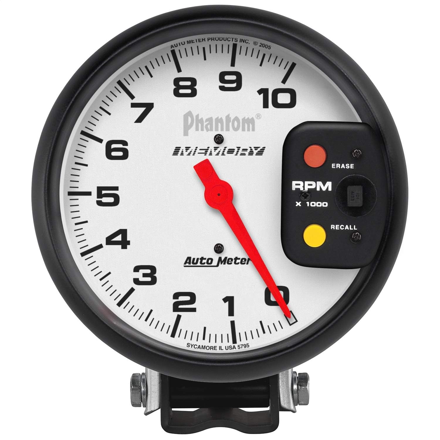 Amazon.com: Auto Meter 5795 Phantom Memory Tachometer,5.000 in ...