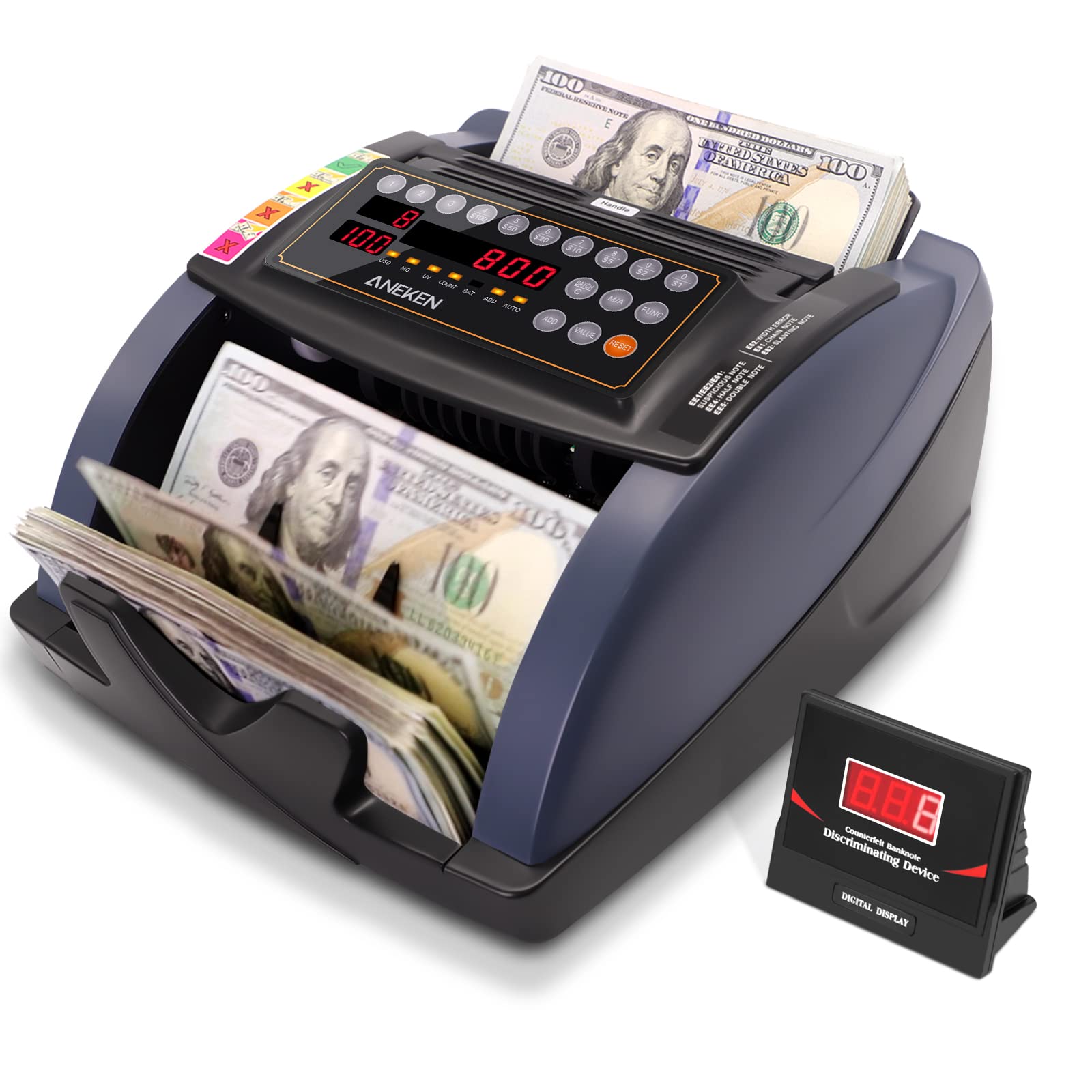 Buy Money Counter With Value Count Aneken UV MG IR Counterfeit 