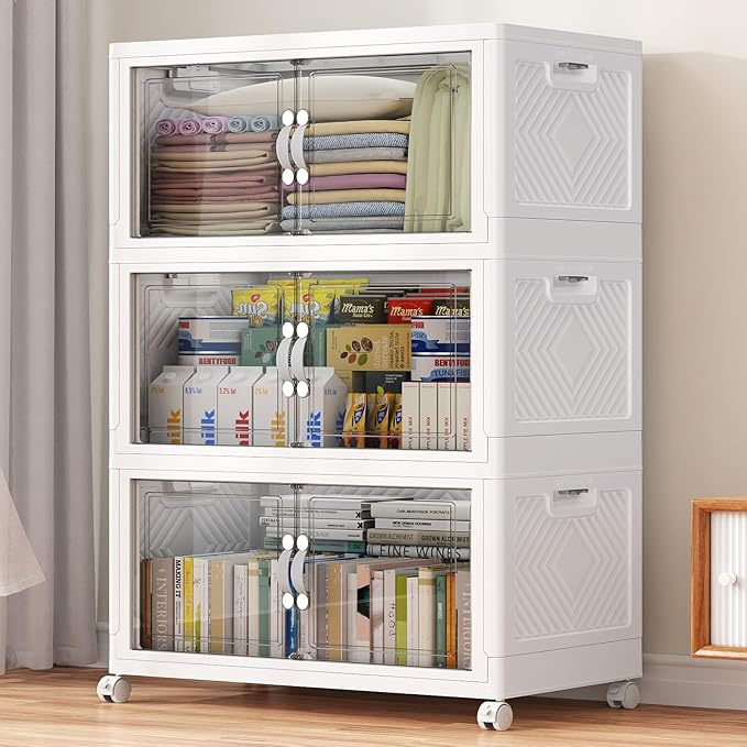 Amazon.com: BROVIEW 300QT Extra Large Stackable Storage Bins, 75Gal ...