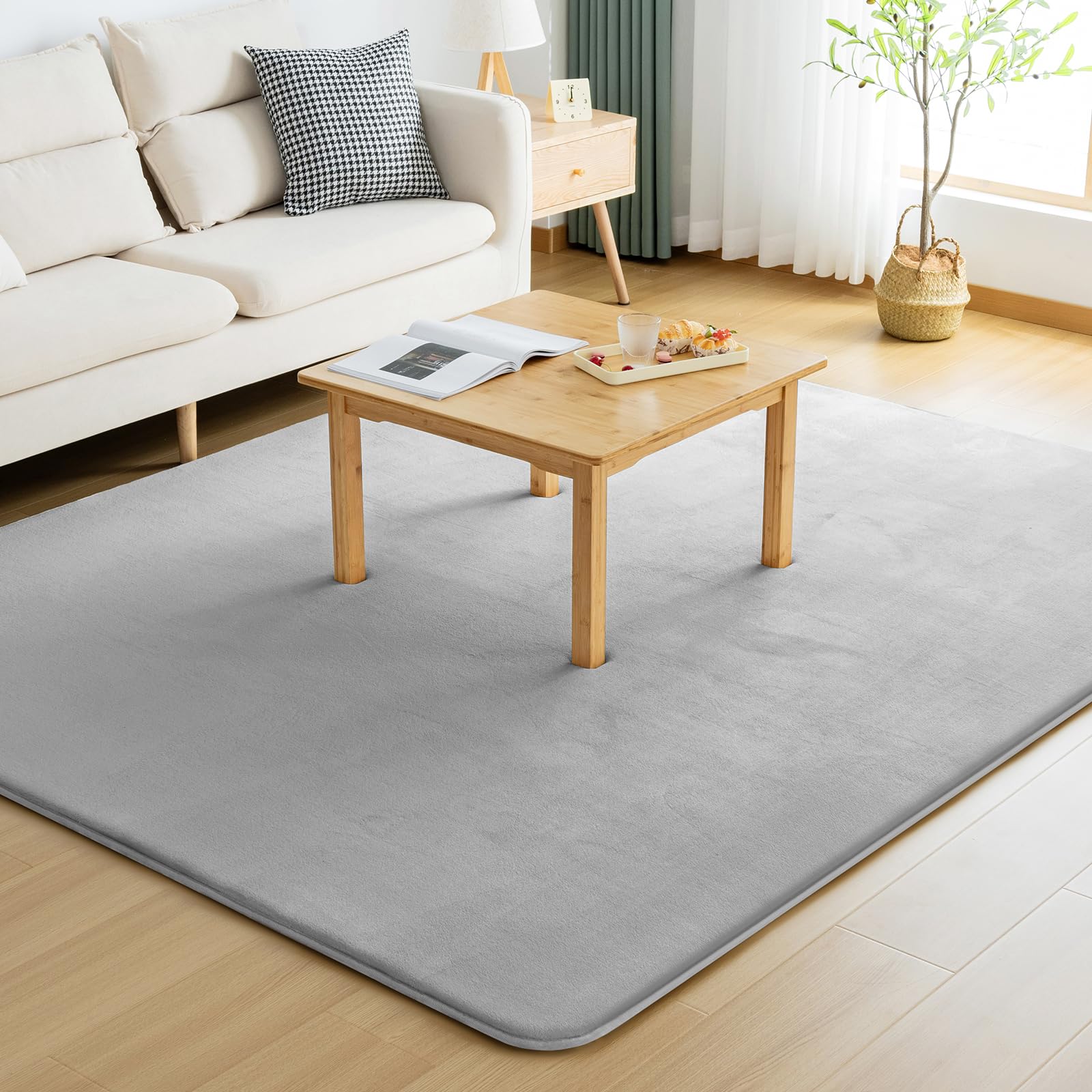 Amazon | Matdeco カーペット ラグ 極厚25mm ラグマット防音 厚手 200×250cm 約3畳 絨毯 滑り止め付 防ダニ 抗菌 防臭 地毯 オールシーズン快適 床暖房 ...