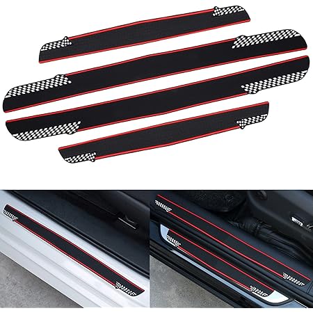 Amazon.com: Autogood Car Door Sill Plate Protectors,Door Entry Guards ...