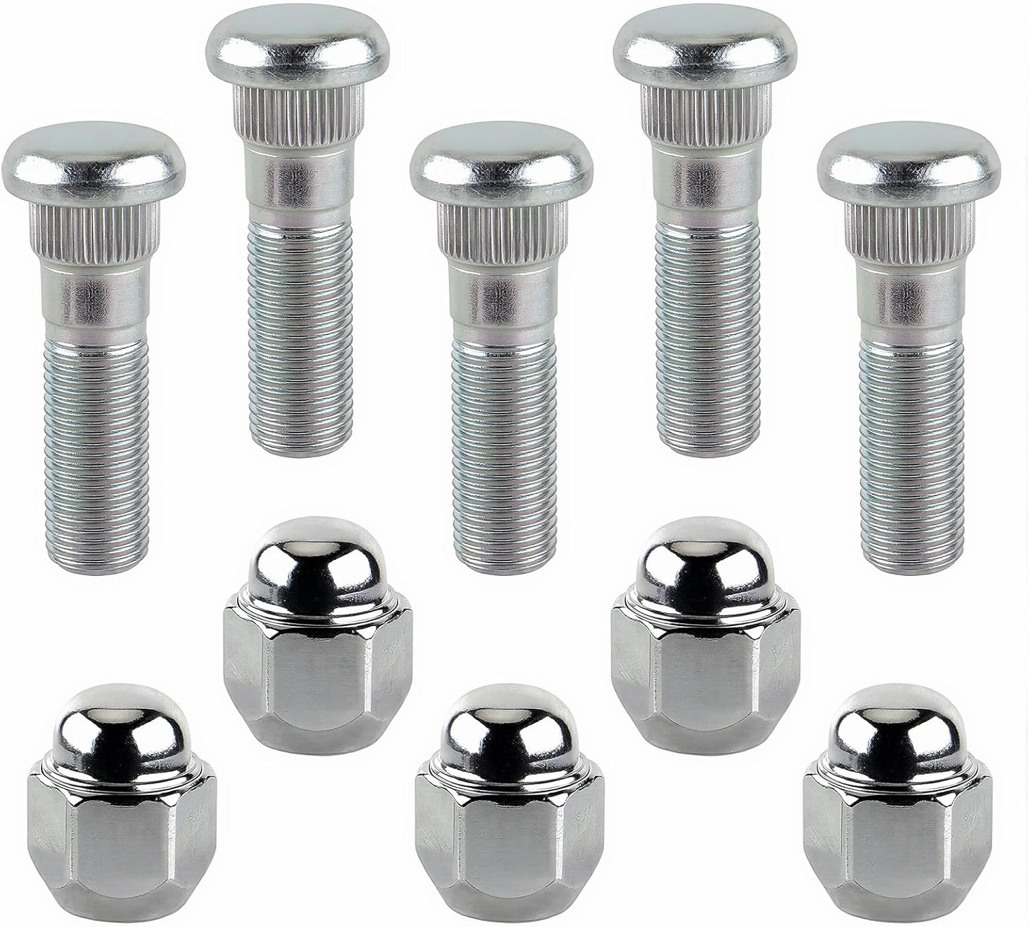 Amazon.com: GoaMotors 5 Sets Wheel Hub Bolt Stud Nut Set Compatible ...