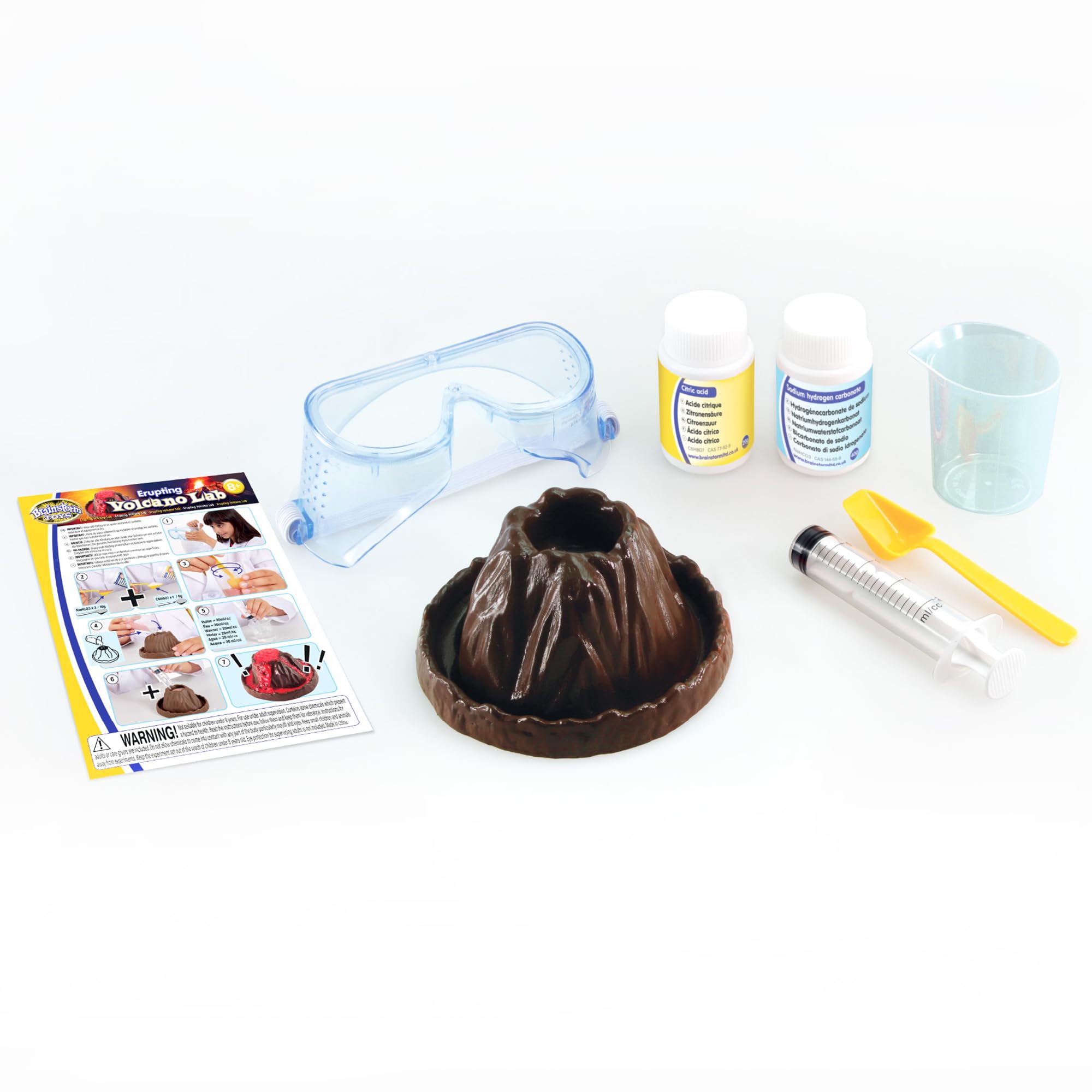 Brainstorm Toys Erupting Volcano Lab STEM Science Kit to Create Your ...