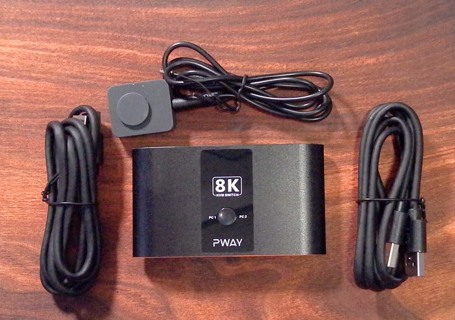 $8/mo - Finance 4K@60Hz HDMI Kvm Switch 1 Monitors 2 Computers, Sharing ...