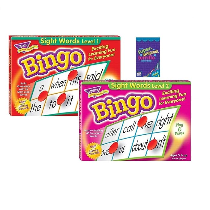 Buy Trend Enterprises Learning Games for Kids Ages 5-7 | Sight Words ...