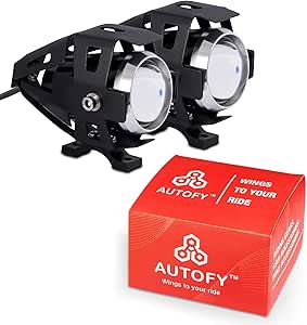 Amazon.com: Autofy U5 Universal Bike Projector Light Fog Light - Work ...