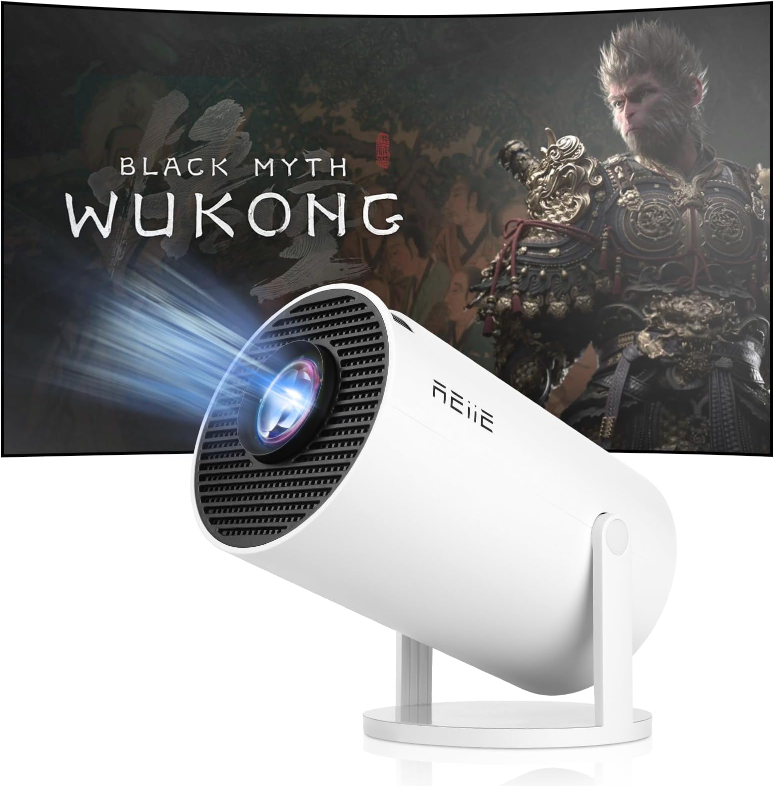 Amazon.com: Portable Projector 4K 1080P Full HD Support, Mini Projector ...