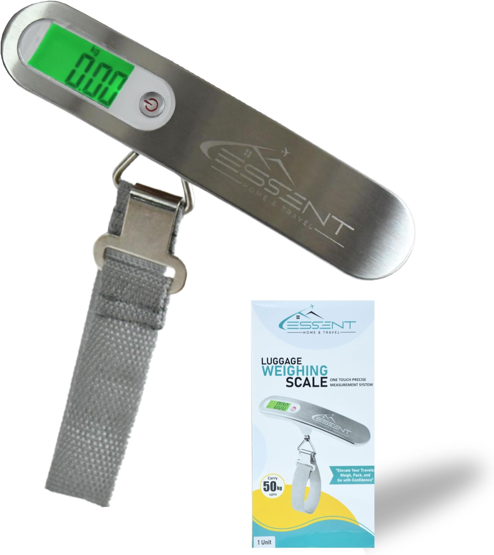 Essent™ Weighing Scale for Luggage 50kg Capacity, Steel Body, 10 Years ...