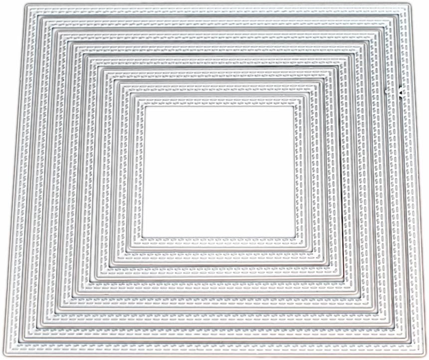 Amazon.com : Kwan Crafts Large Size 15cm Double Sew Thread Square Metal ...